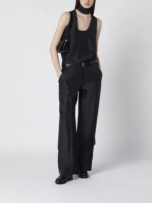 DURAZZI MILANO Tailored Wide Leg Cargo Pants