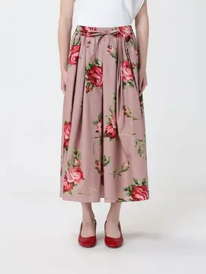 Dolce & Gabbana Floral Cotton Midi Skirt