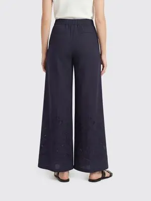 FORTE_FORTE Embroidered Wide Leg Trousers