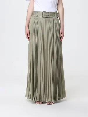 Liu Jo Pleated Maxi Skirt With Belt Detail