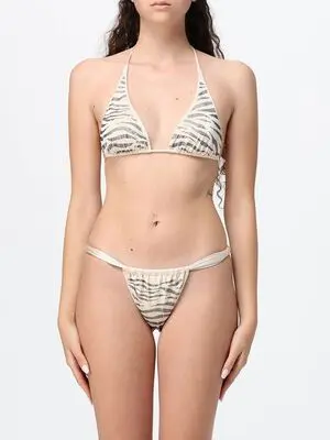 MC2 SAINT BARTH Embroidered Triangle Bikini Top - Dark