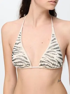 MC2 SAINT BARTH Embroidered Triangle Bikini Top - Dark