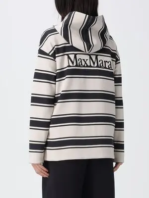 Max Mara Striped Zip-up Hoodie - Blue