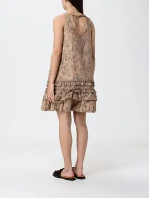 GANNI Tiered Ruffle Mini Dress