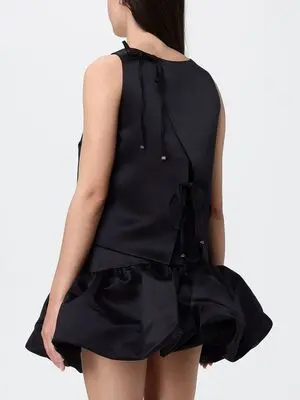 GANNI Sleeveless Top With Bow Detail