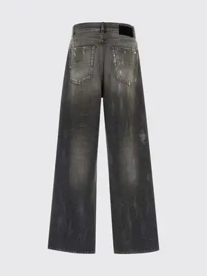 Amiri Distressed Wide-leg Jeans - Black