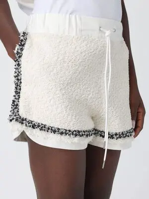 Sacai Cotton Blend Drawstring Shorts - White