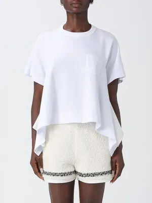 Sacai Relaxed Fit Cotton T-shirt - White