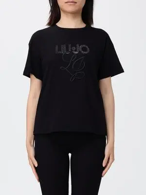 Liu Jo Embellished Logo T-shirt - Black