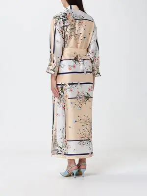 Liu Jo Floral Print Belted Midi Dress