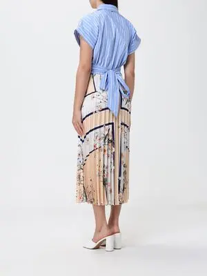 Liu Jo Printed Pleated Midi Dress