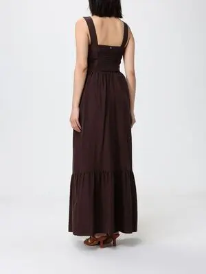 Liu Jo Long Off-the-shoulder Maxi Dress With Tie Waist - White