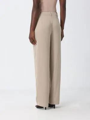 Armani Exchange Tailored Wide-leg Trousers - Sand