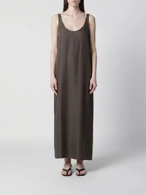 RÓHE Silk Midi Dress - Brown