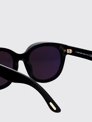 TOM FORD Rounded Cat-eye Sunglasses In Acetate - Black