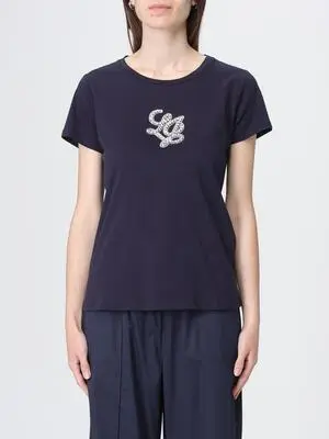 Liu Jo Embellished Logo T-shirt - Blue