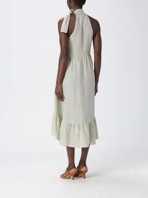 Armani Exchange Halterneck Midi Dress With Bow Detail