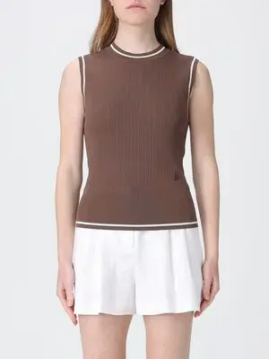 Armani Exchange Sleeveless Ribbed Knit Top
