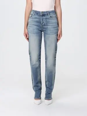 Armani Exchange Raw Edge Hem Jeans For Women