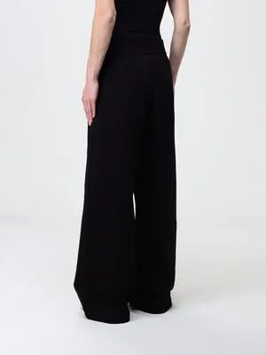 Armani Exchange Logo Detail Wide Leg Trousers - Black