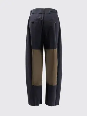 Sacai Mesh Wide-leg Trousers - Navy