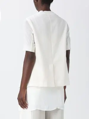 Sacai Cotton Top With Transparent Inserts
