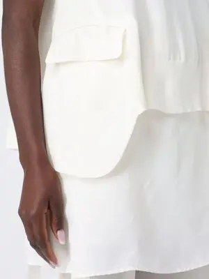 Sacai Cotton Top With Transparent Inserts