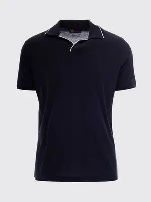 Paul & Shark Cotton And Silk Polo Shirt - Blue