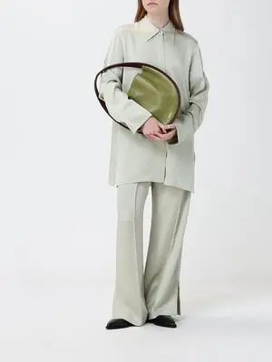 JIL SANDER Wide Leg Tailored Trousers - Green