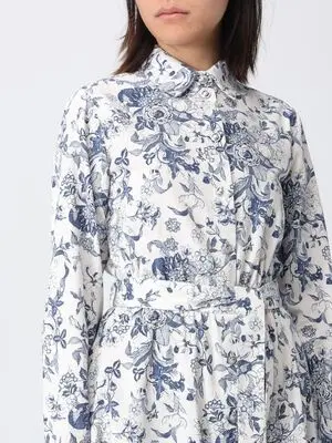 Liu Jo Cotton Shirtdress With Floral Print