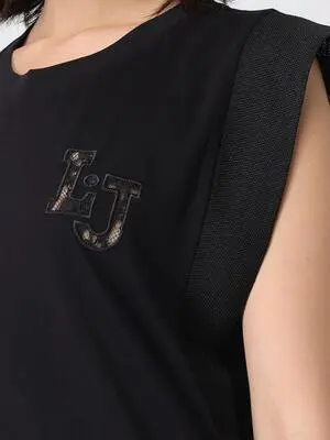 Liu Jo Embellished Graphic T-shirt - Black