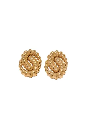 ARELLA Seraphine Sculptural Earrings - Red