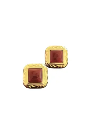 ARELLA Margot Sculptural Finish Earrings - Gold