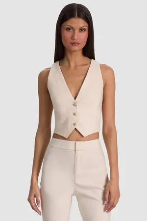 Alice + Olivia Cropped Vests For Women