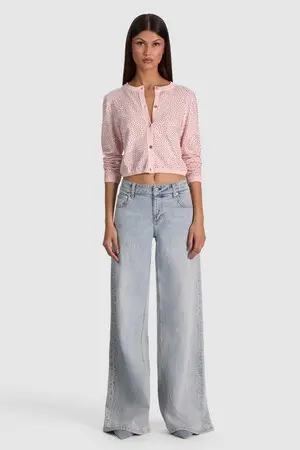 Alice + Olivia Embellished Cropped Cardigan