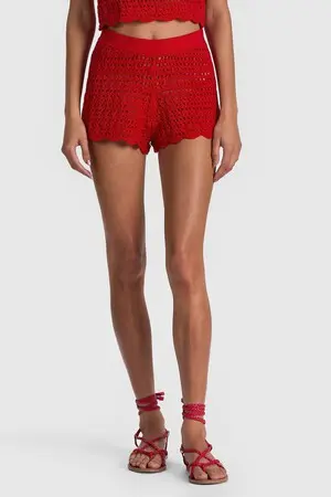Alice + Olivia Bobbi Crochet Short