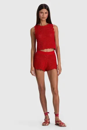 Alice + Olivia Bobbi Crochet Short