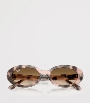 Ray-ban Rb2223 Oval Sunglasses - Pink