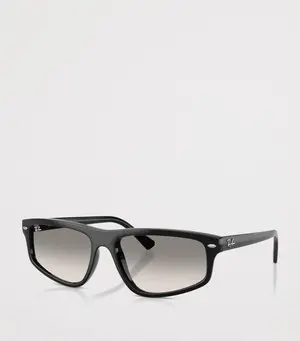 Ray-ban Rectangular Full Rim Sunglasses - Black