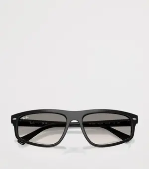 Ray-ban Rectangular Full Rim Sunglasses - Black