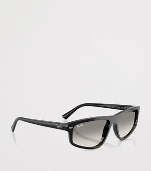Ray-ban Rectangular Full Rim Sunglasses - Black