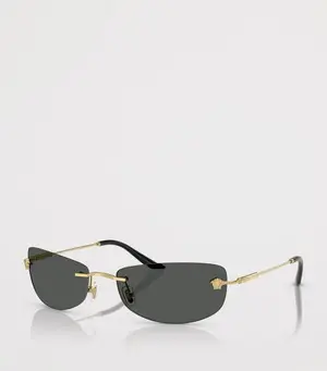 Versace Metal Ve2279 Sunglasses - Gold