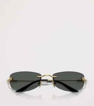 Versace Metal Ve2279 Sunglasses - Gold