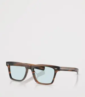 Oliver Spencer Acetate Maestro Pillow Sunglasses - Brown