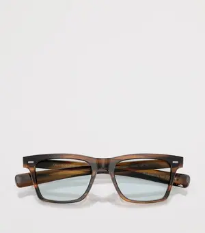 Oliver Spencer Acetate Maestro Pillow Sunglasses - Brown