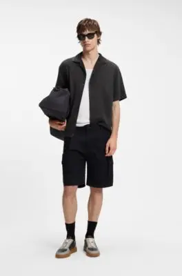 Hugo Oversized-fit Shirt With Camp Collar