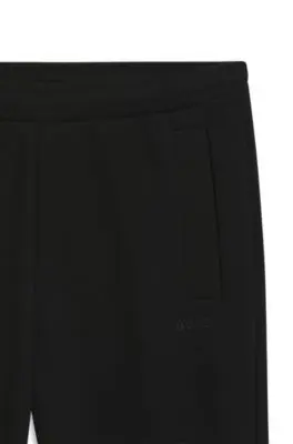 BOSS Cotton-blend Sweatpants With Embroidered Logo - Black
