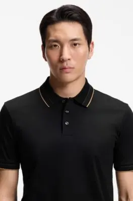 BOSS Slim-fit Polo Shirt In Mercerized Cotton