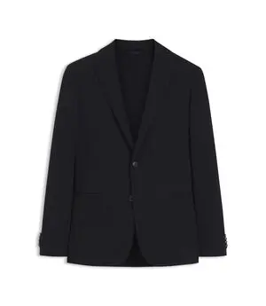 BOSS Slim-fit Blazer In Cotton-blend Jersey - Black