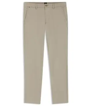 BOSS Slim-fit Stretch-cotton Dobby Pants